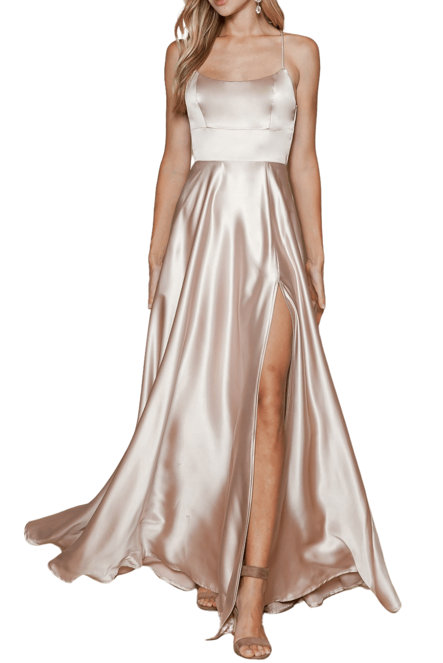 Satin Long Gown – Fashion Forum