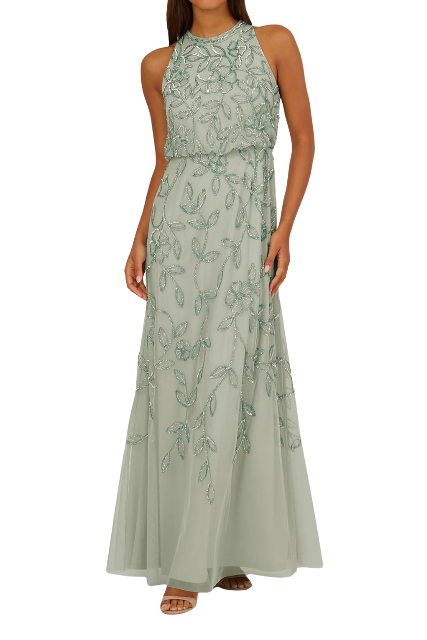 Halter Blouson Gown – Fashion Forum